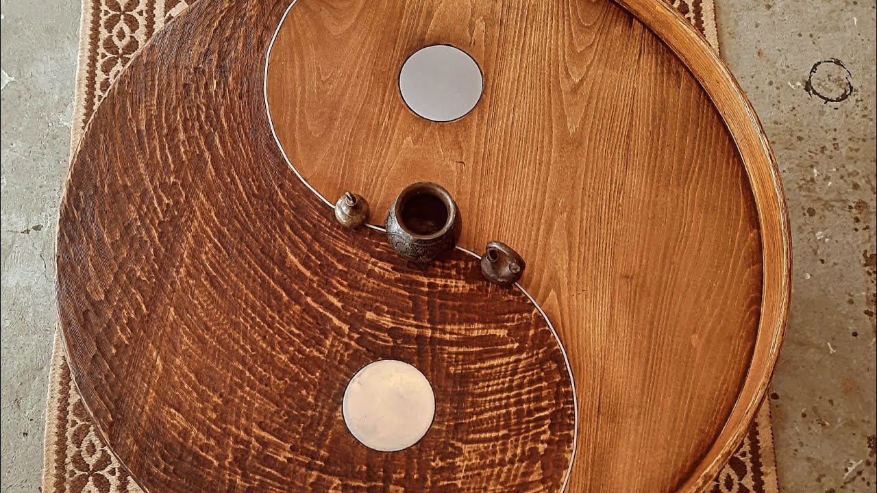Woodwork project: Yin yang table - YouTube