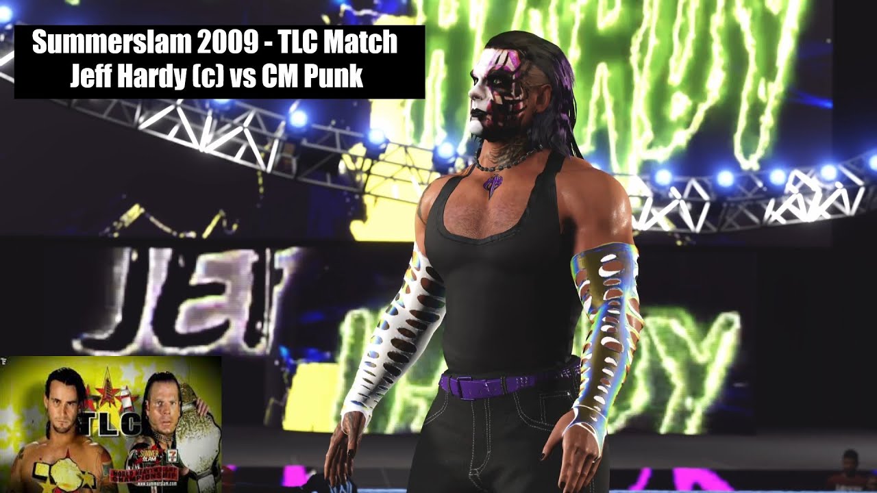 WWE Summerslam 2009 - Jeff Hardy (c) vs CM Punk - YouTube