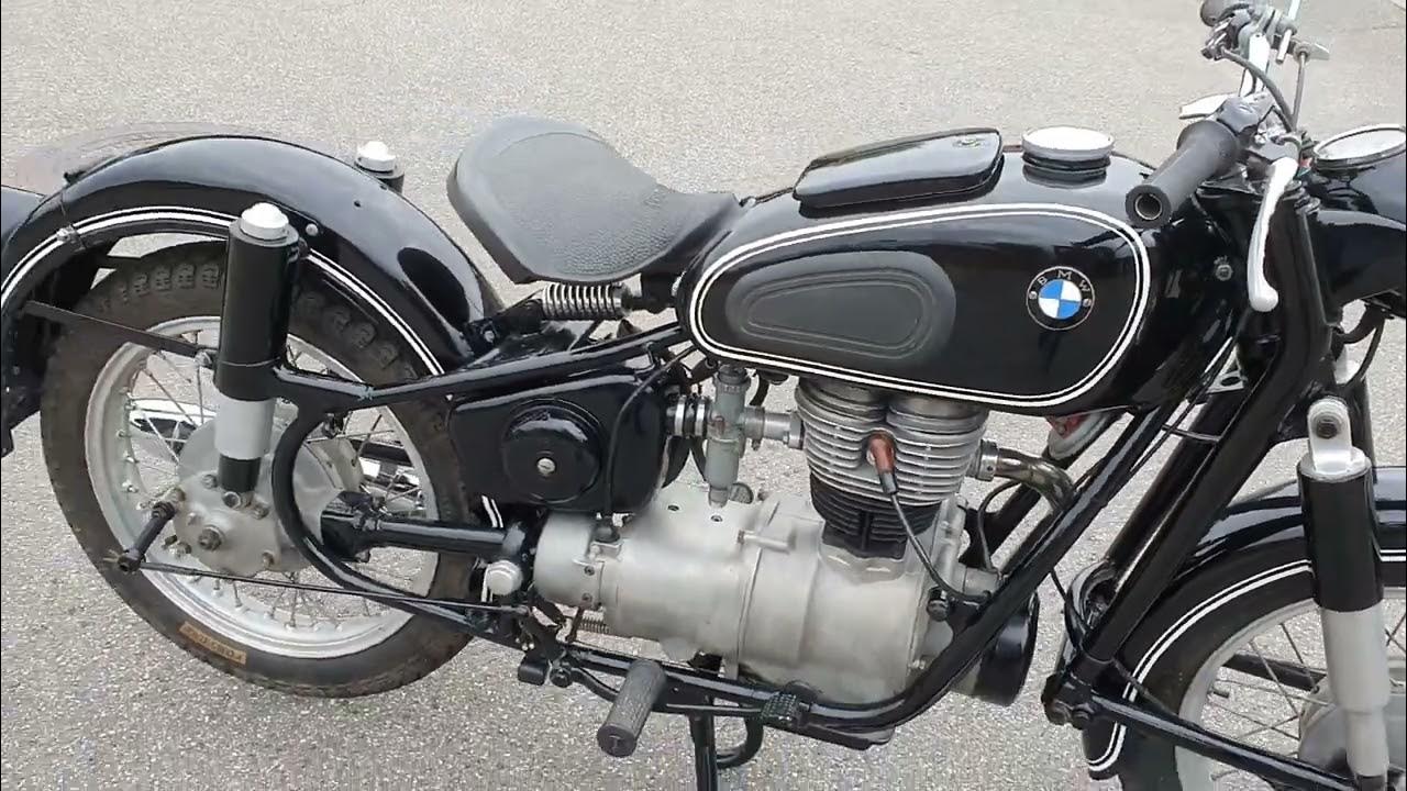 Vintage BMW R26, Year 1960. Revieved after 20 years stand still. - YouTube