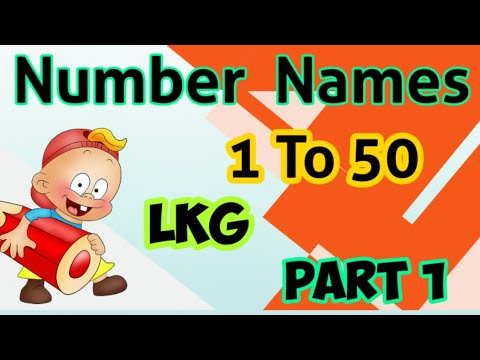 Number names 1 to 50 practice worksheet || maths worksheet for lkg ...