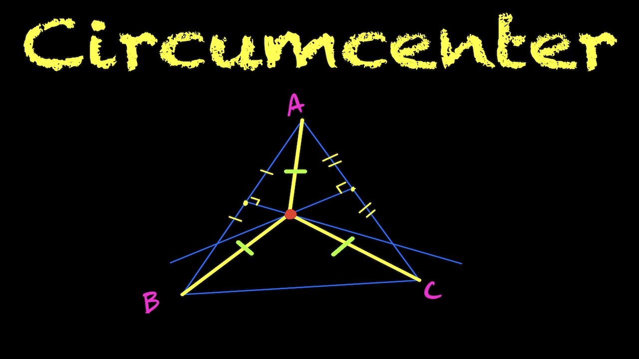 Calculating the Circumcenter of a Triangle - YouTube