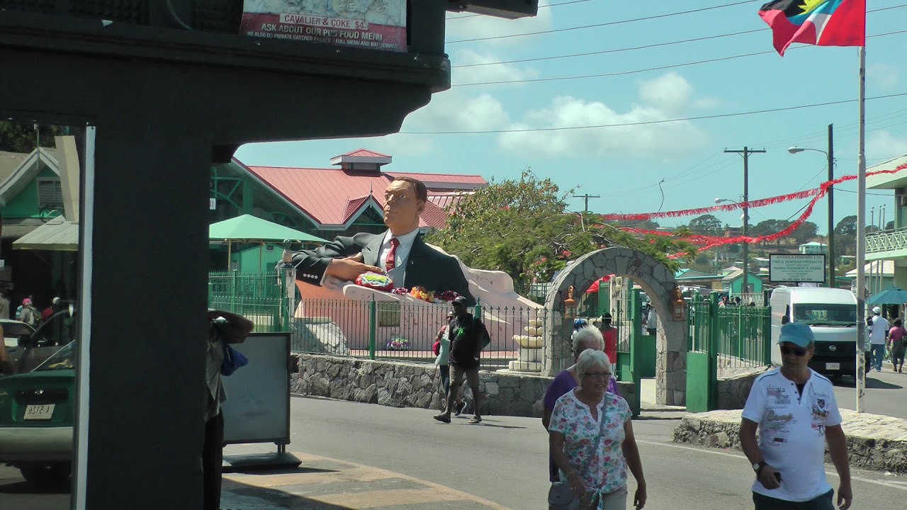 V. C. Bird Monument in St John's, Antigua - YouTube