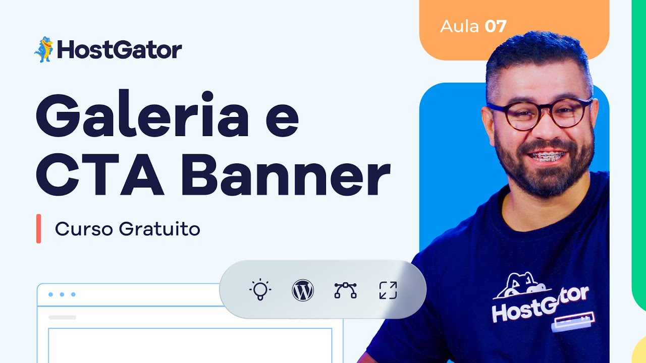 Galeria e CTA Banner WordPress Aula 7 | Curso WordPress Grátis 2025 ...
