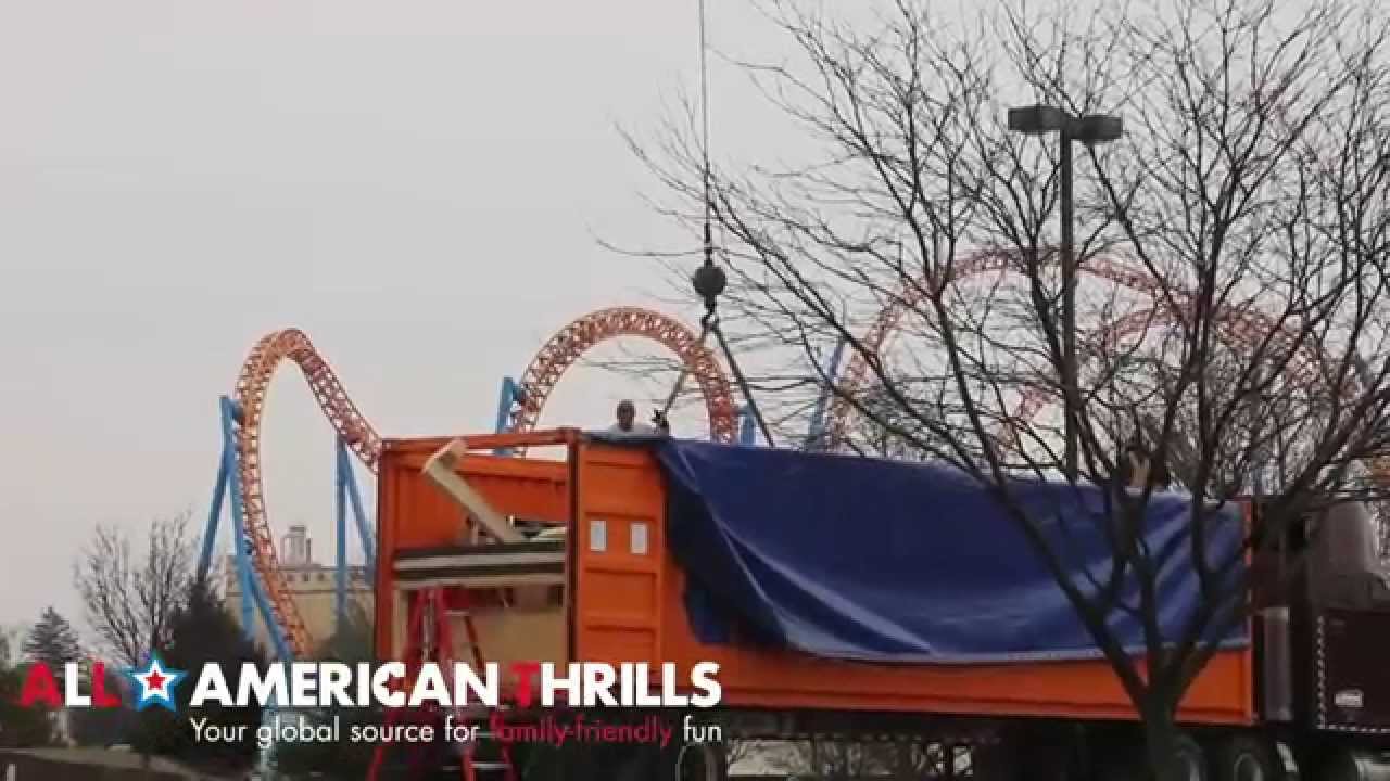 Laff Trakk at Hersheypark Update 13 with Track Arriving - YouTube