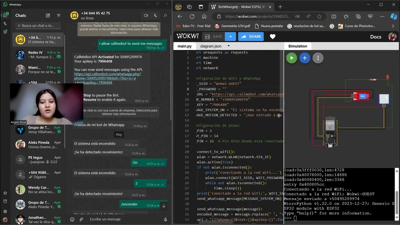 Bot de WhatsApp en wokwi - YouTube