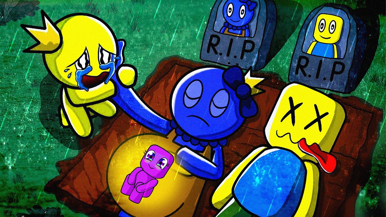 Goobye Blue & Noob | Please Don't Cry!! - Rainbow Friends Sad Story ...