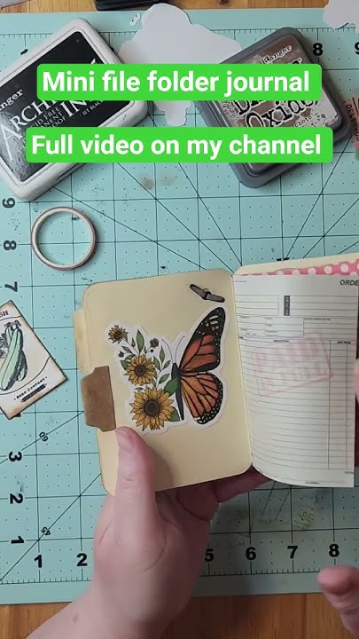 mini file folder journal. full video on my channel - YouTube