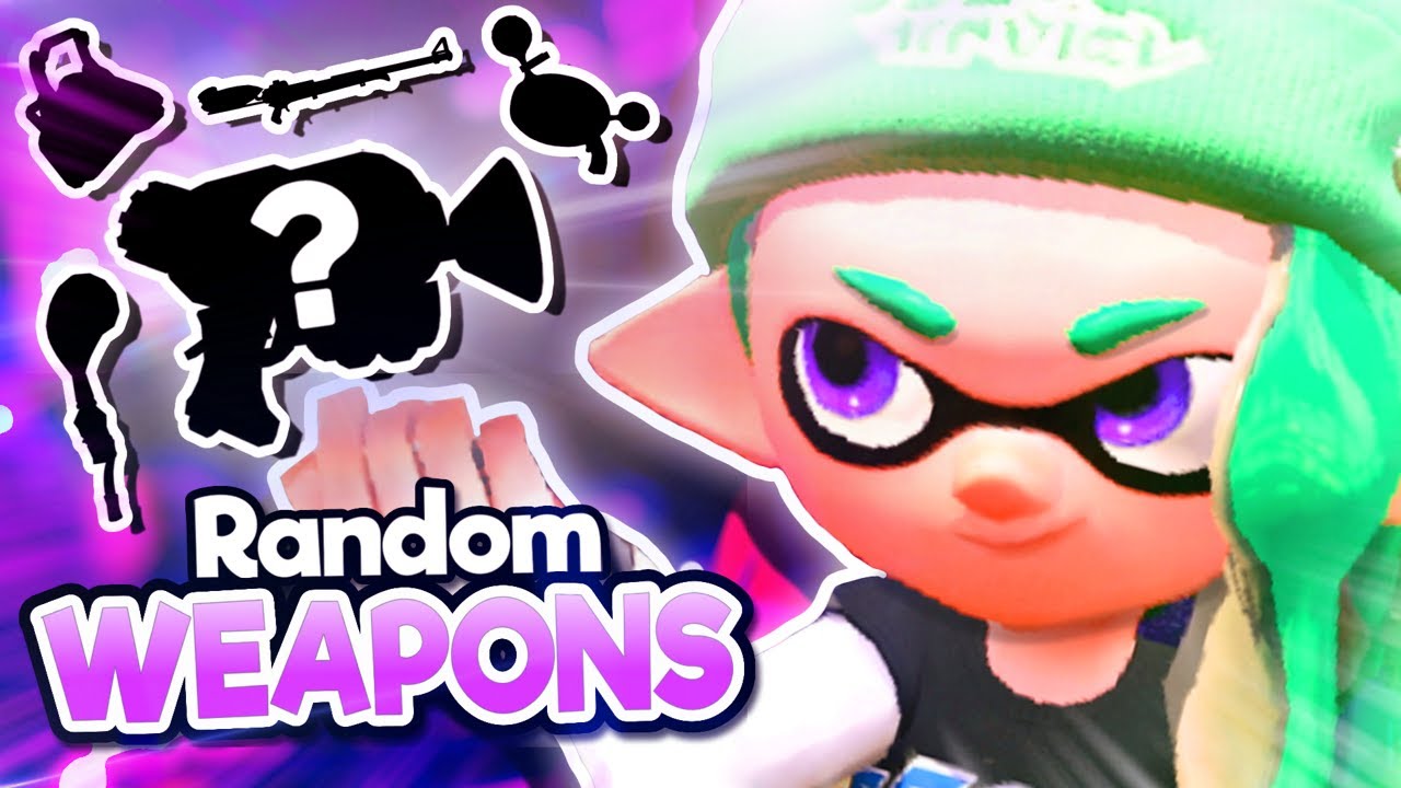 Splatoon but every match my weapon is RANDOM - YouTube