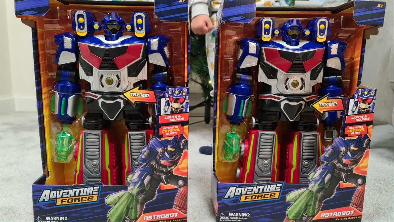 UNBOXING ADVENTURE FORCE ASTROBOT WITH NOAH AND ALI - YouTube