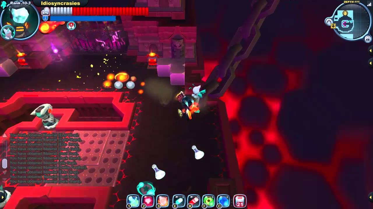 (Spiral knights) Darkfire Vanaduke solo elite (depth2) - YouTube