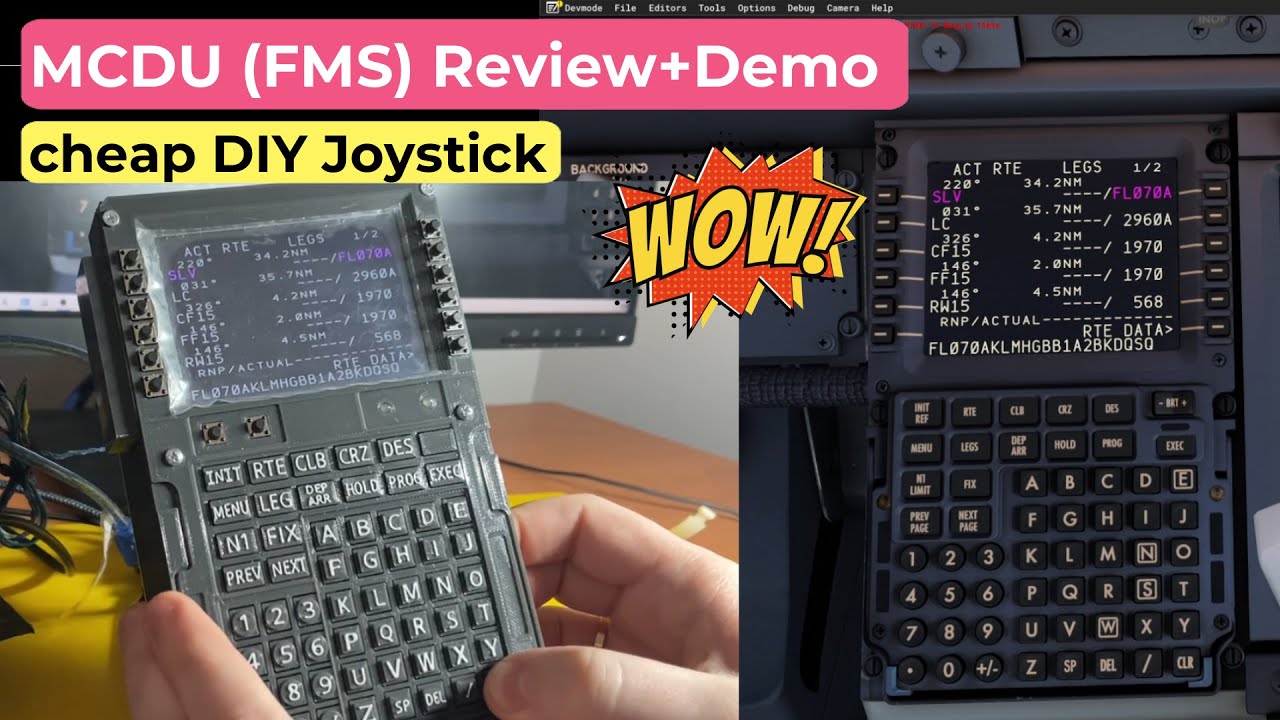 MCDU (FMS/CDU) for Boeing 737 by kazuar review & demo - демонстрація ...