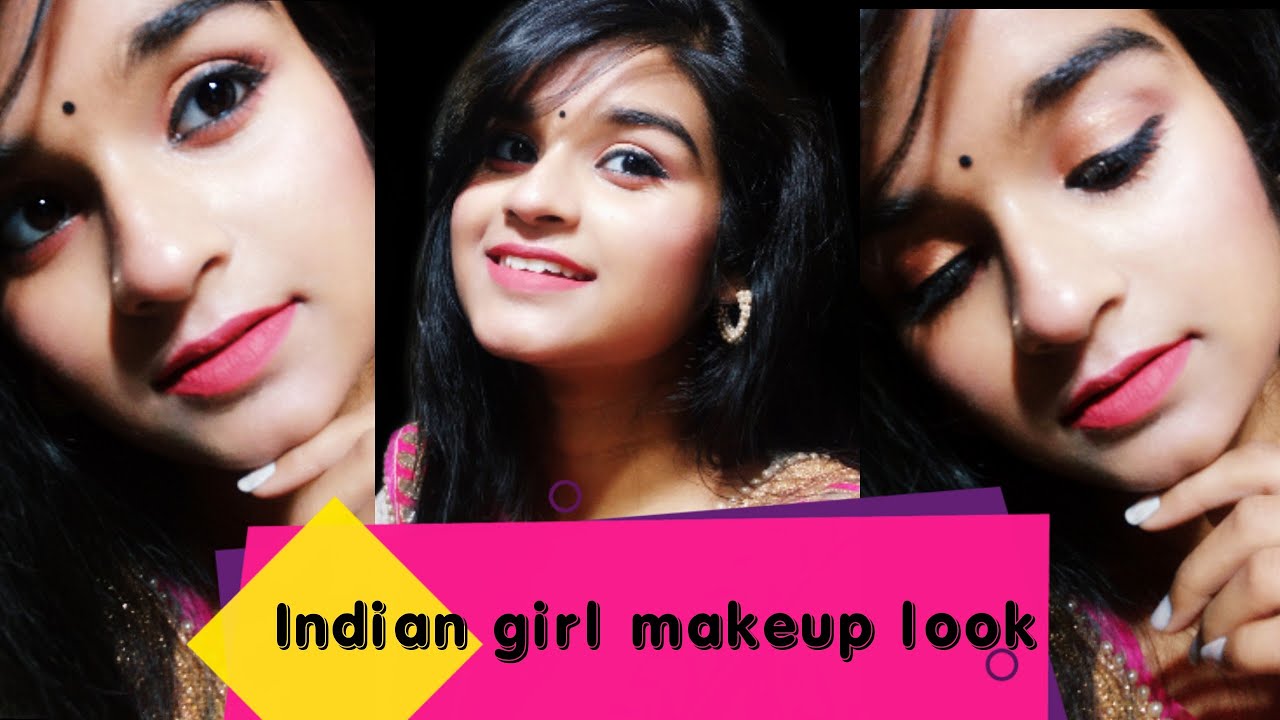 Indian girl makeup tutorial | easy makeup look💄💋👑 | shivistyles - YouTube