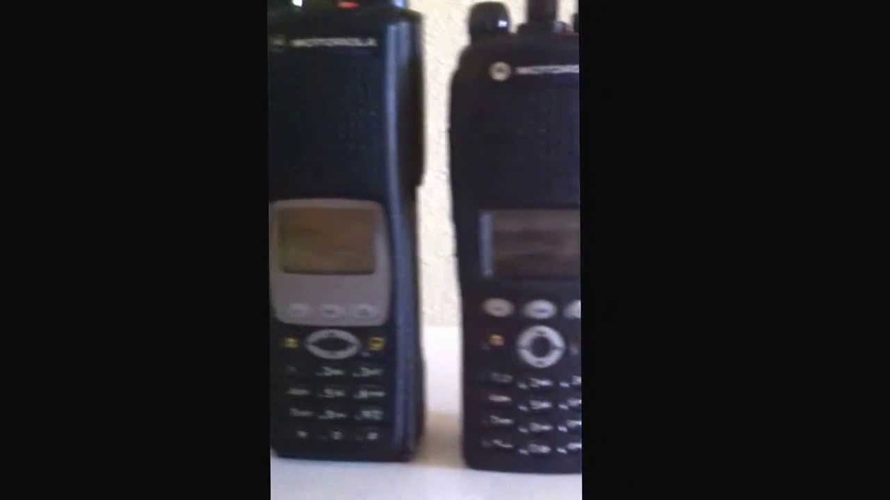 Motorola xts 5000, and xts 2500i two way radios - YouTube