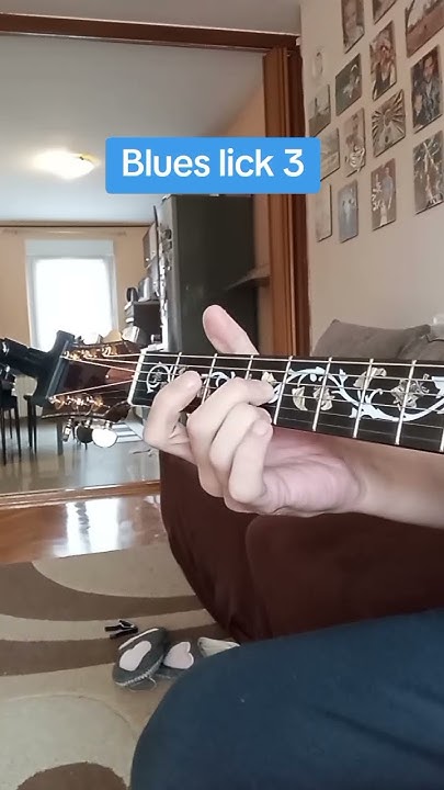 Blues lick 3 #music #guitar #blues #pavablues #pavabackingtrack - YouTube