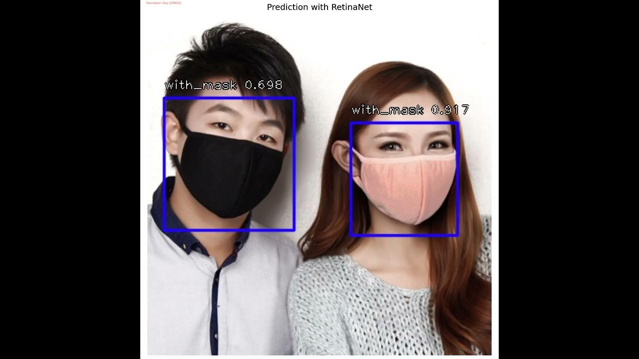 Face Mask Detection by training RetinaNet using transfer learning with ...