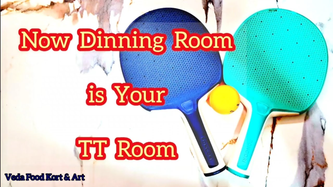 Table Tennis setup at home || Play Table Tennis at Home || Make dinning ...