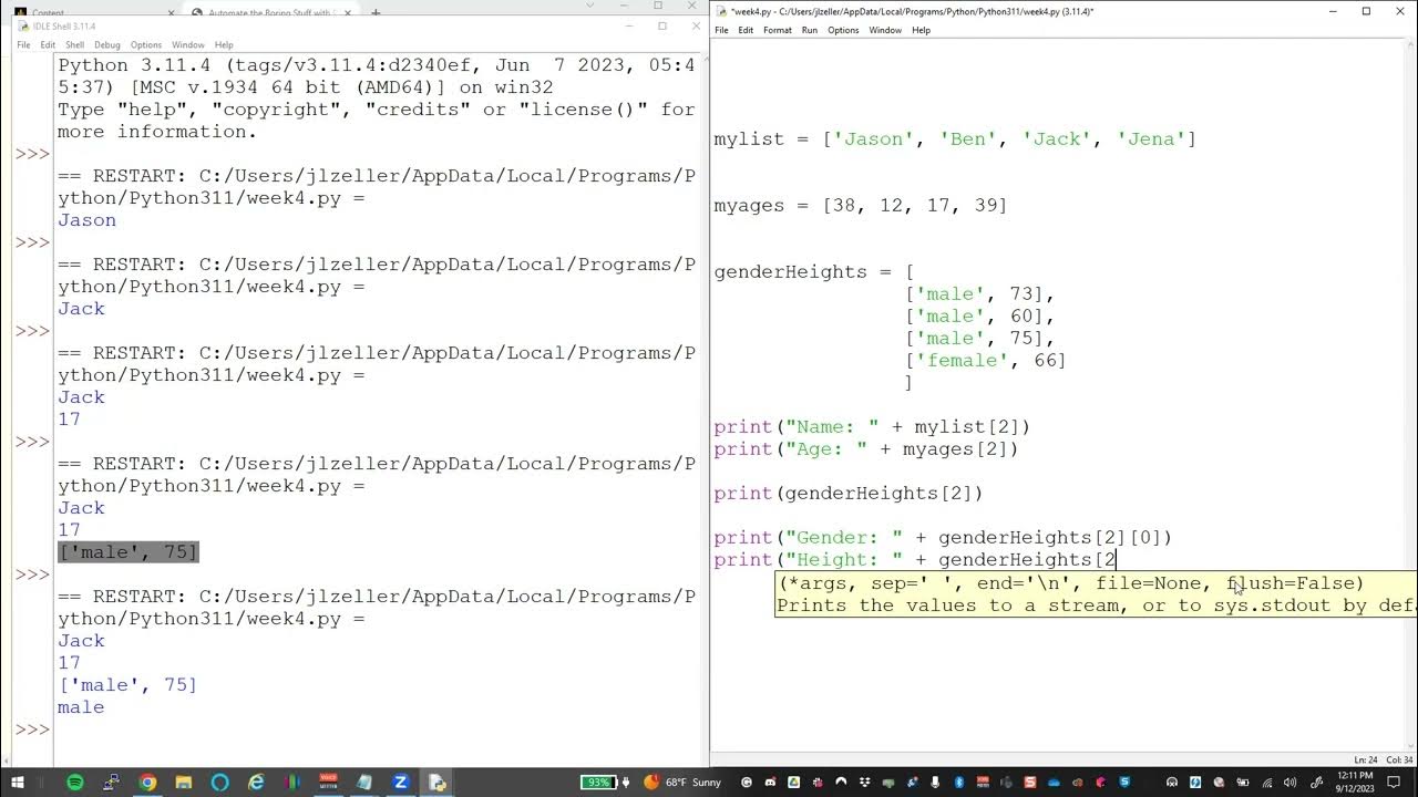 INF360 - Lists Part 1 - YouTube