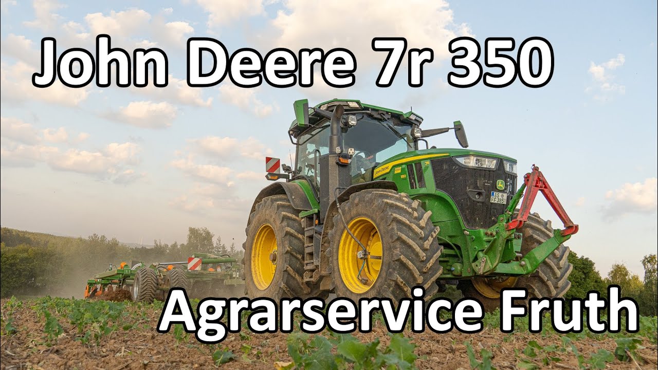 John Deere 7r am Grubbern I Agrarservice Fruth I 4k - YouTube