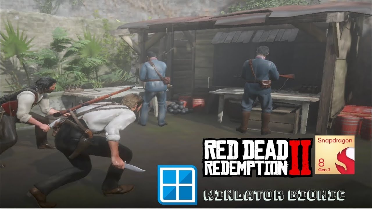 Winlator bionic red dead redemption 2 snapdragon 8 gen3 🔥 - YouTube
