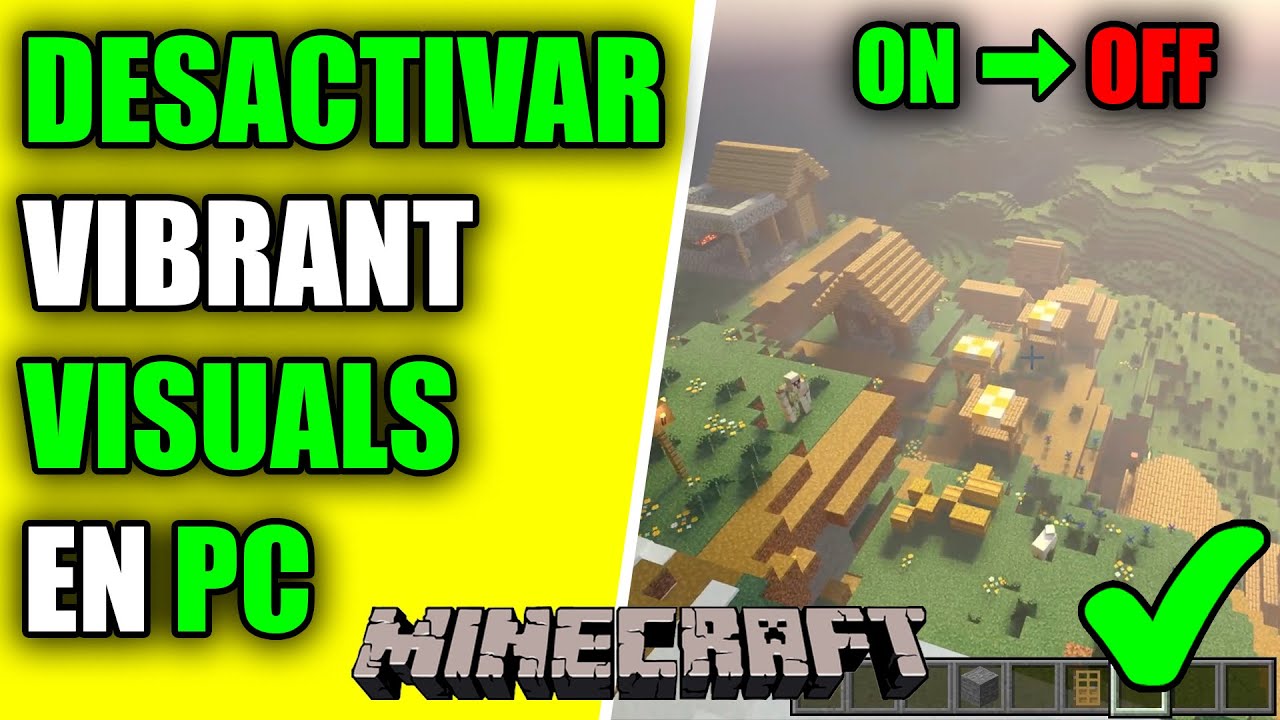 🔧 Cómo desactivar Vibrant Visuals en Minecraft Bedrock para PC | Guía ...