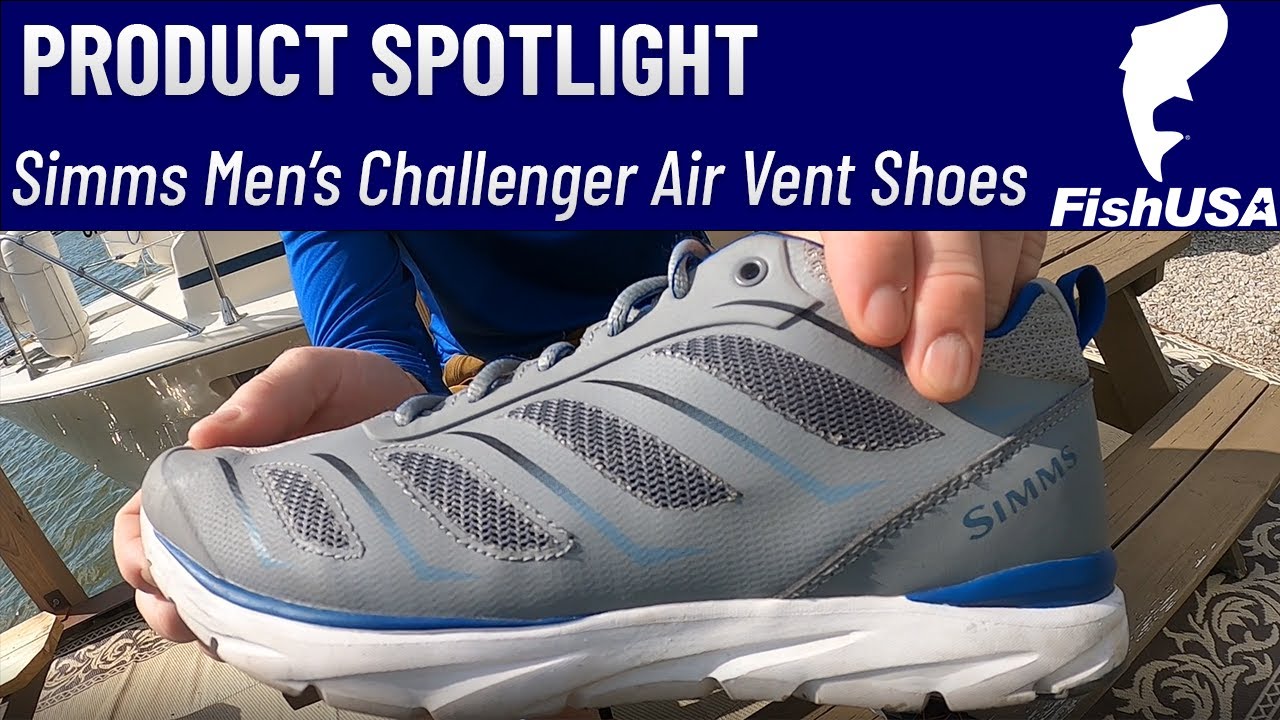 Simms Men's Challenger Air Vent Shoes - YouTube