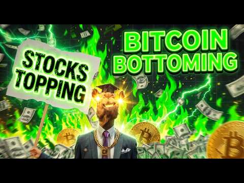 Bitcoin Bottoming, Stocks Topping