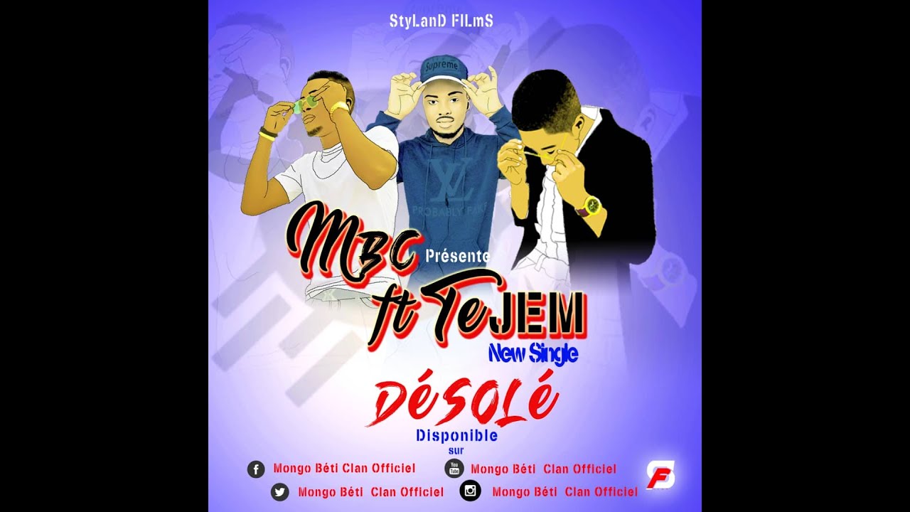 MBC - DESOLE ft TEJEM ( Vidéo lyrics officielle ) - YouTube