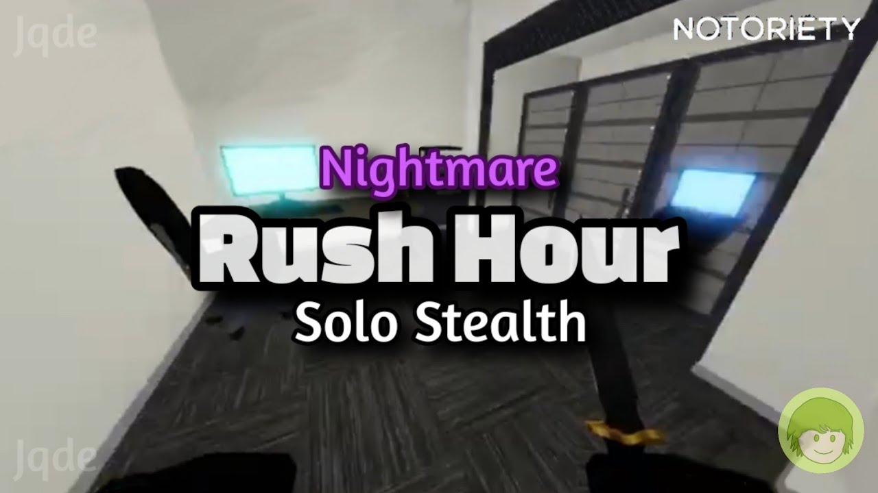 Rush Hour Nightmare Solo Stealth {Roblox Notoriety} - YouTube
