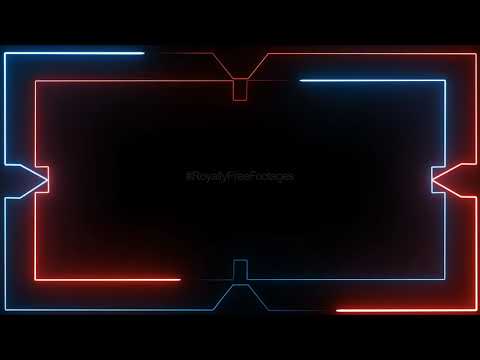 Neon border animation background template loop | neon background video loop, neon background ...