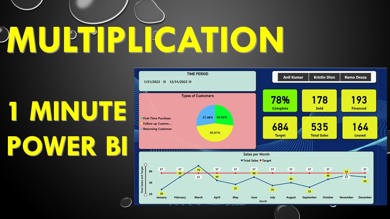 MULTIPLICATION Power BI QUICK and EASY in 1 Minute - YouTube