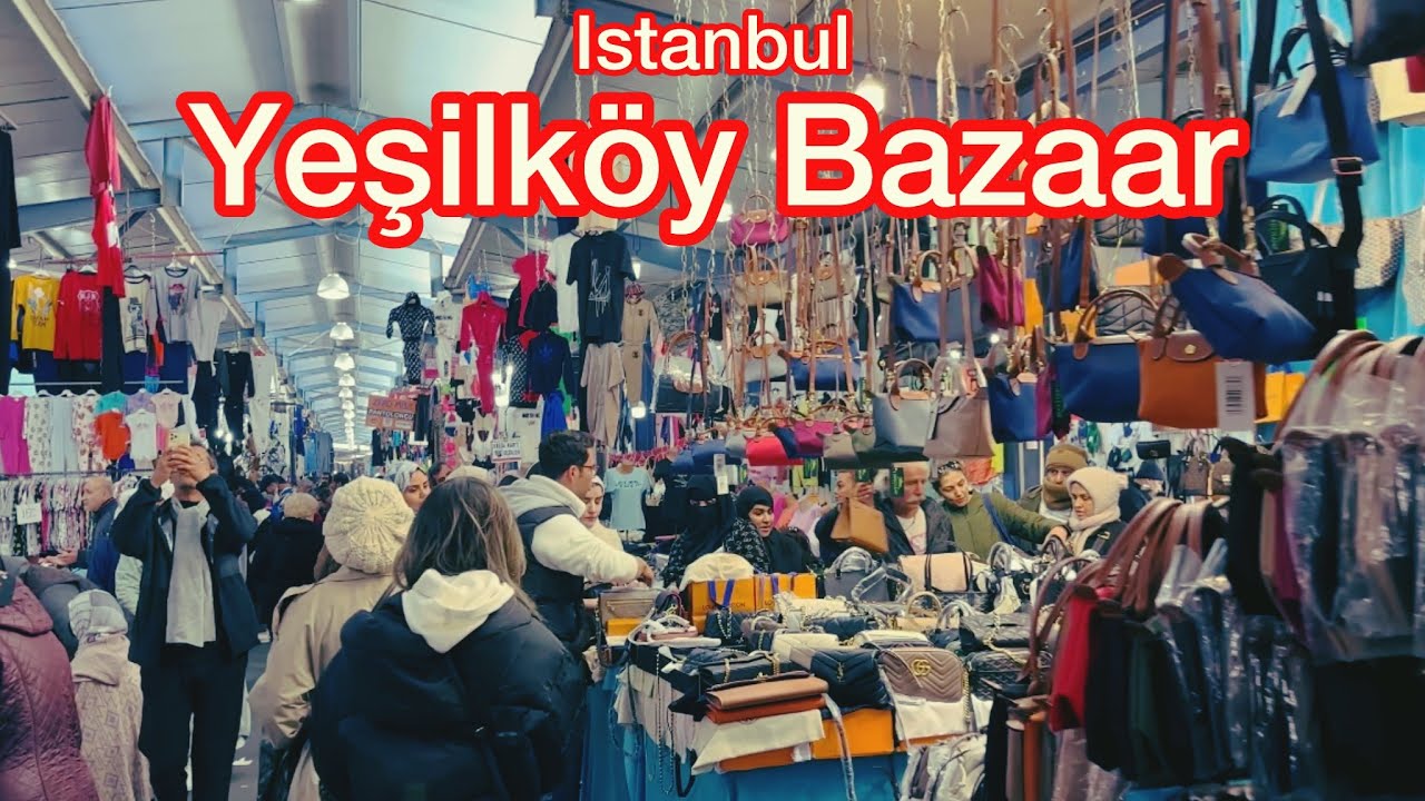 Yeşilköy Bazaar,Istanbul with shocking prices| Wednesday Bazaar walking ...