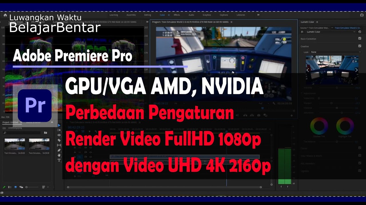 Pengaturan Render Video FullHD 1080p dengan UHD 4K 2160p di Adobe ...