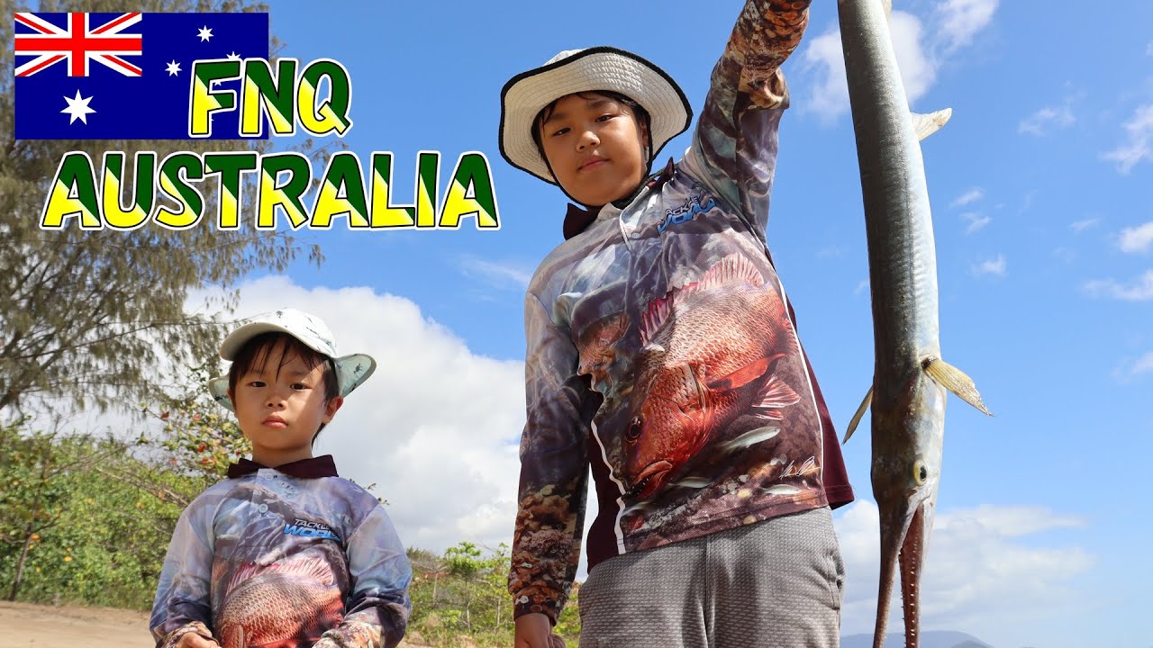 Australia Fishing, North Queensland Beach Fishing- Whiting, Bream ...