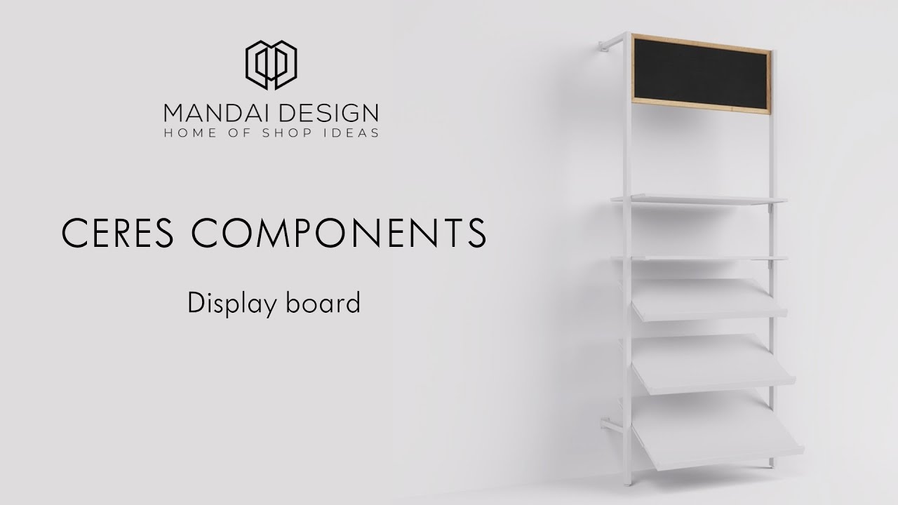 Ceres Shelving Components: Display Board - YouTube