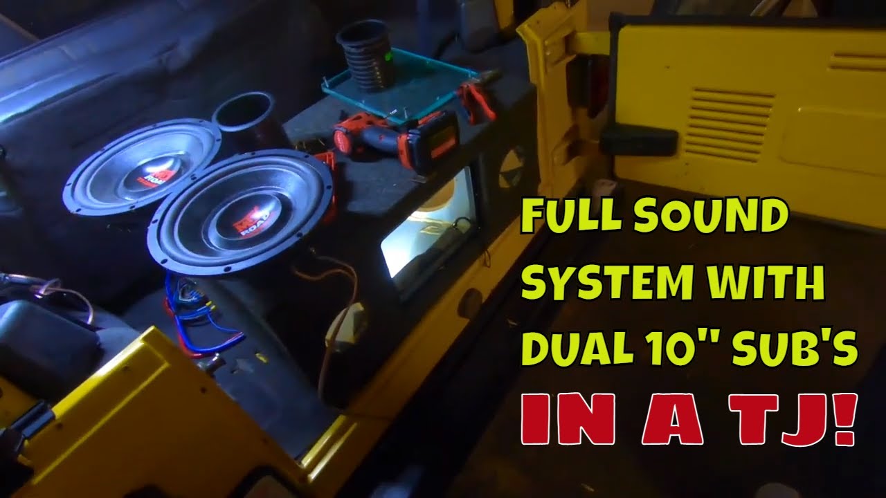 Jeep TJ BIG BIRD Build Part 8 - Sound System Install - YouTube