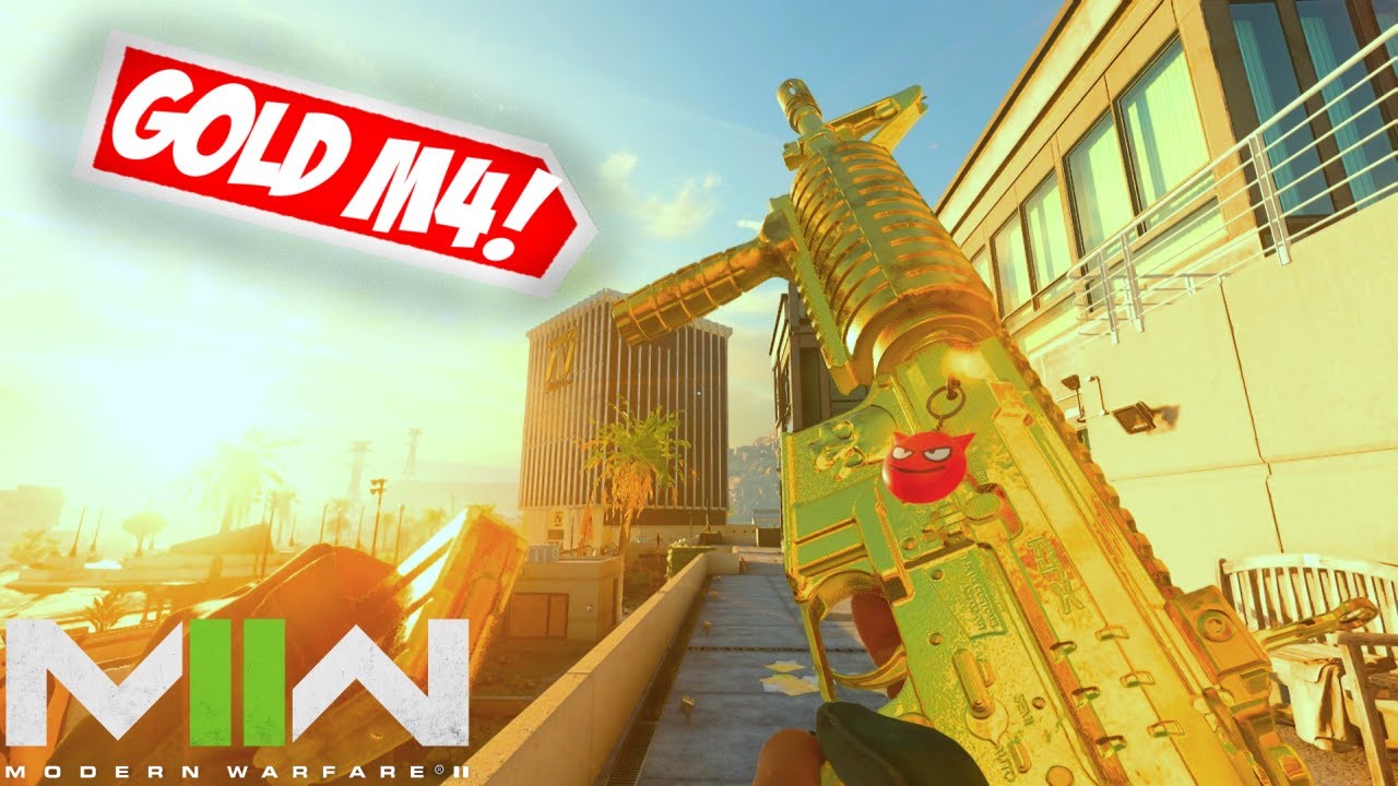 EASY M4 GOLD BUILD + FIRING RANGE & ADS PREVIEW (BEST M4 CLASS SETUP in ...