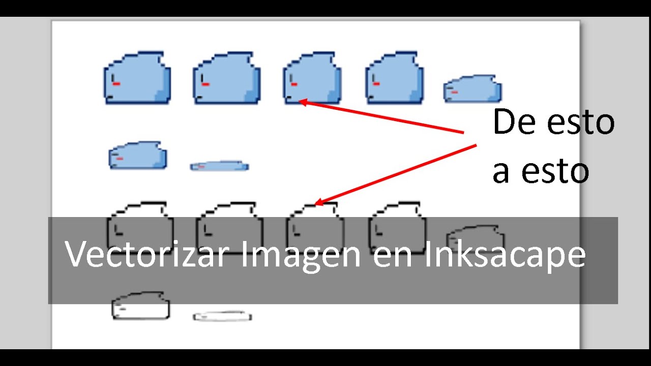 como vectorizar una imagen en inkscape - YouTube