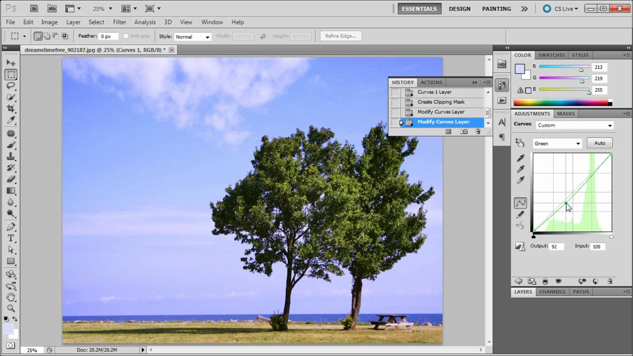 Photoshop Tutorial: Curves Adjustment Layer -HD- - YouTube