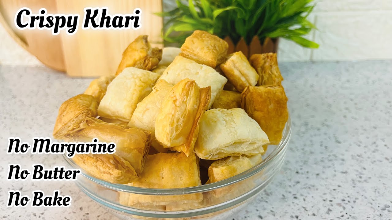 Crispy Khari Biscuit Recipe | No Bake Khari Recipe | Storable Tea Time ...