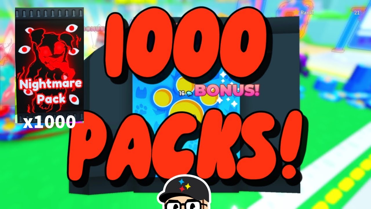 I Opened 1000 Nightmare Packs in Pet Simulator 99! | Roblox - YouTube