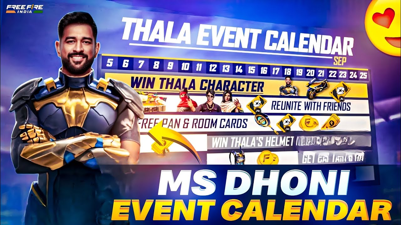 MS DHONI EVENT CALENDAR 😍 | THALA EVENT CALENDAR | FREE MS DHONI ...