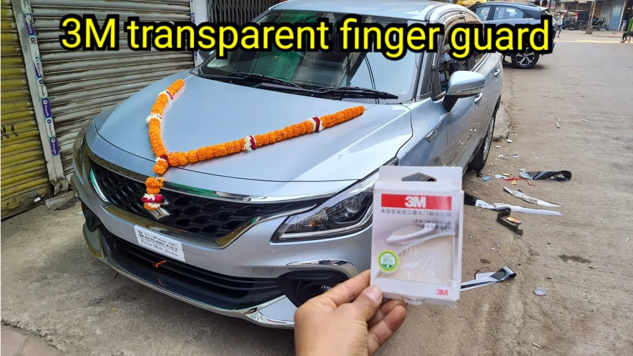 2022 new Baleno install 3M transparent finger guard - YouTube