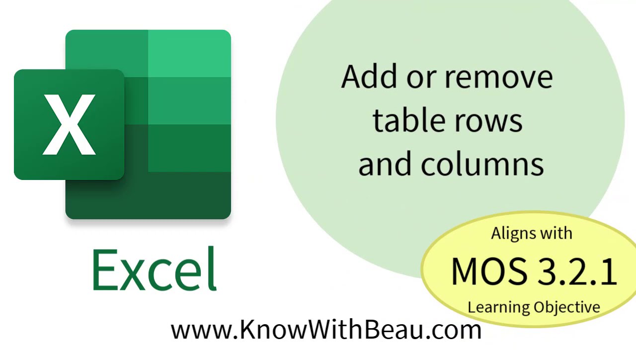 Excel MOS 3 2 1 Add Or Remove Table Rows Or Columns KwB YouTube excel-mos-3-2-1-add-or-remove-table-rows-or-columns-kwb-youtube