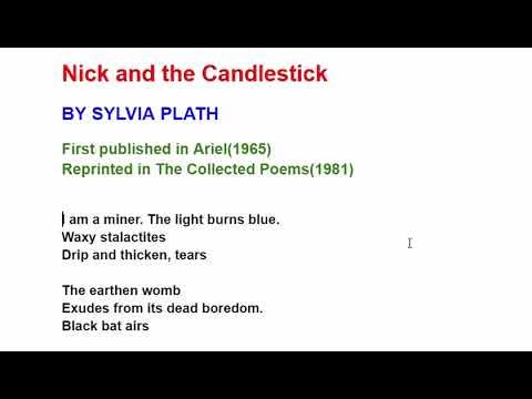 Nick and the Candlestick by Sylvia Plath | Line by Line Hindi ...