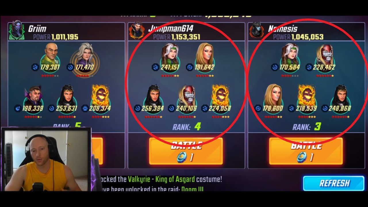 My Bane In Arena. How I Counter This Team. - Marvel Strike Force - MSF ...