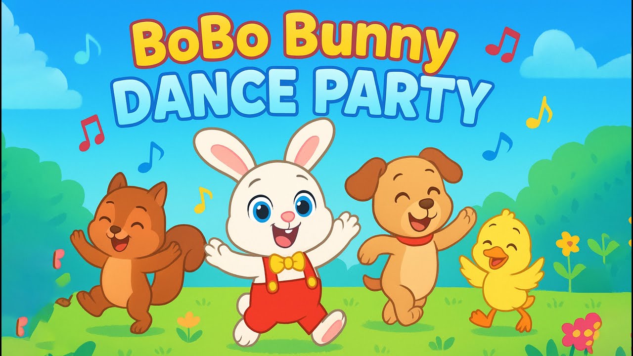 BoBo Bunny Dance Party | Funny Cartoon Dance for Kids | 3D CoComelon ...