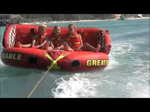 Tubing on Great Big Mable in Aruba - YouTube