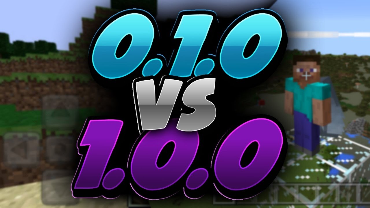 Minecraft PE 0.1.0 VS 1.0.0 - 17 Updates Later - YouTube
