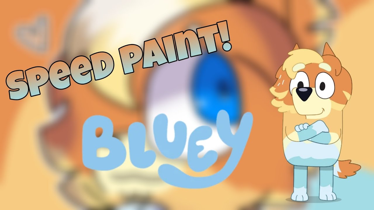 Uncle Rad Speed Paint | Bluey - YouTube