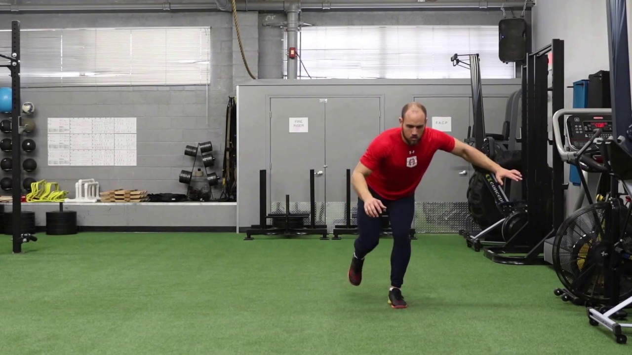 45 Degree Single Leg Bound And Stick - YouTube